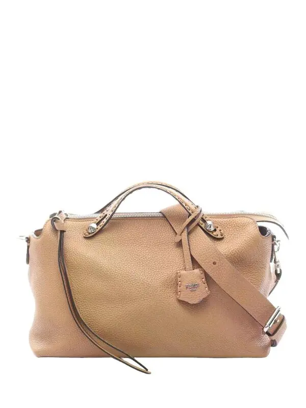 Fendi 2010-2026 Large Leather The Way Satchel - Brown