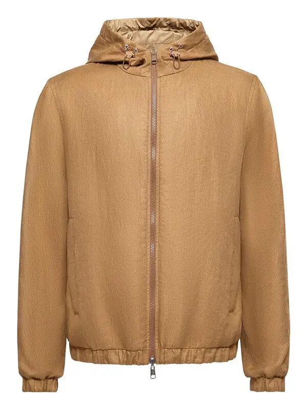 Moncler Duguay Reversible Hooded Windbreaker - Brown