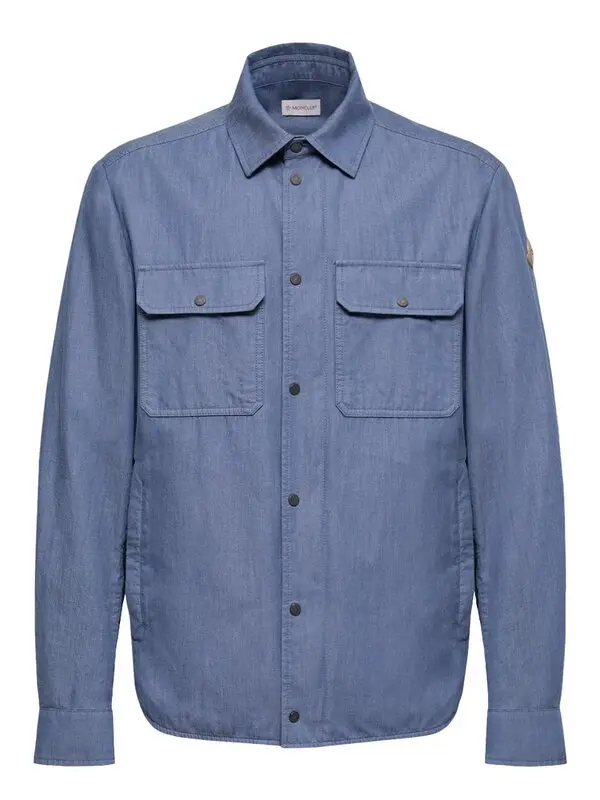 Moncler Denim Shirt Jacket - Blue