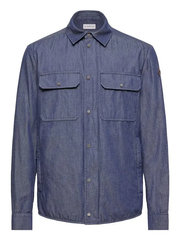 Moncler Denim Shirt Jacket - Blue