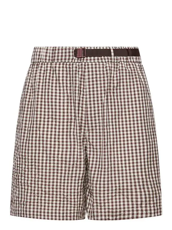 Moncler Vichy Cotton Blend Shorts - Multicolor