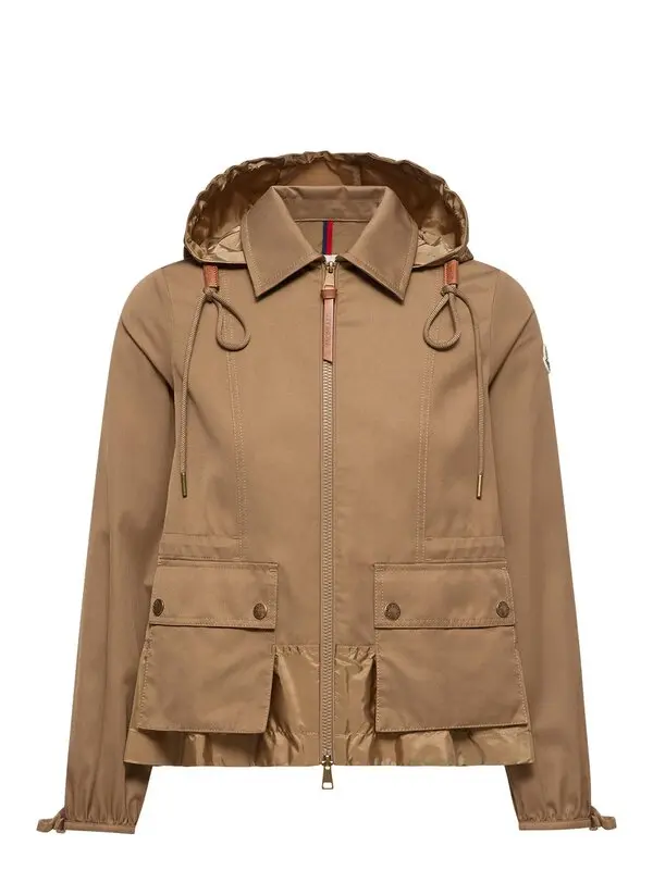 Moncler Adenium Hooded Jacket - Beige