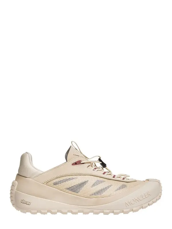 Moncler Trailgrip Lp Suede And Nubuck Sneakers - Beige