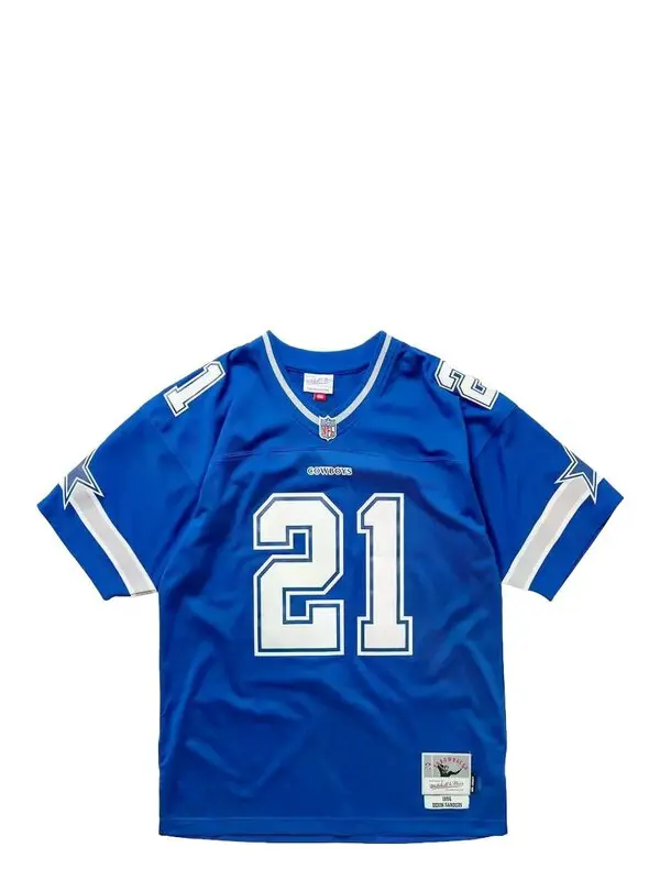 Mitchell & Ness X Nfl Dallas Cowboys Deion Sanders Legacy T-shirt - Blue