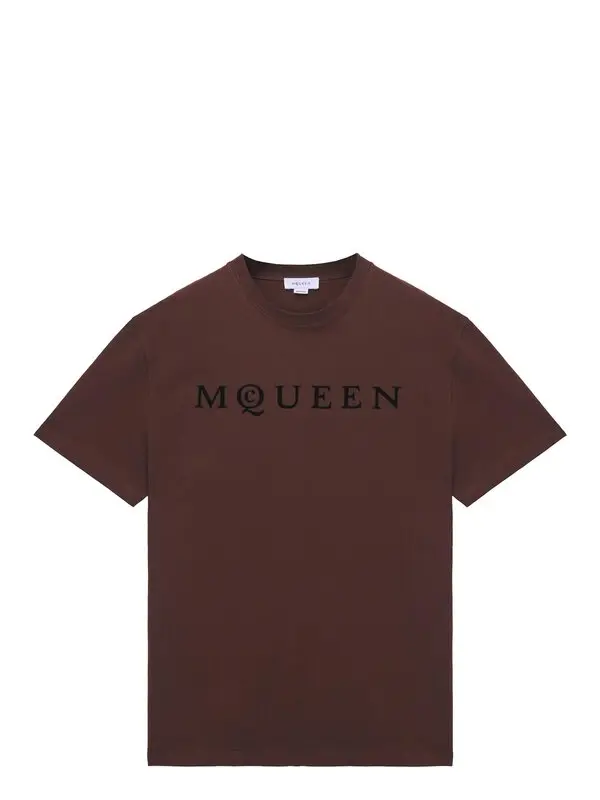 Alexander McQueen Cotton Logo T-shirt - Neutral