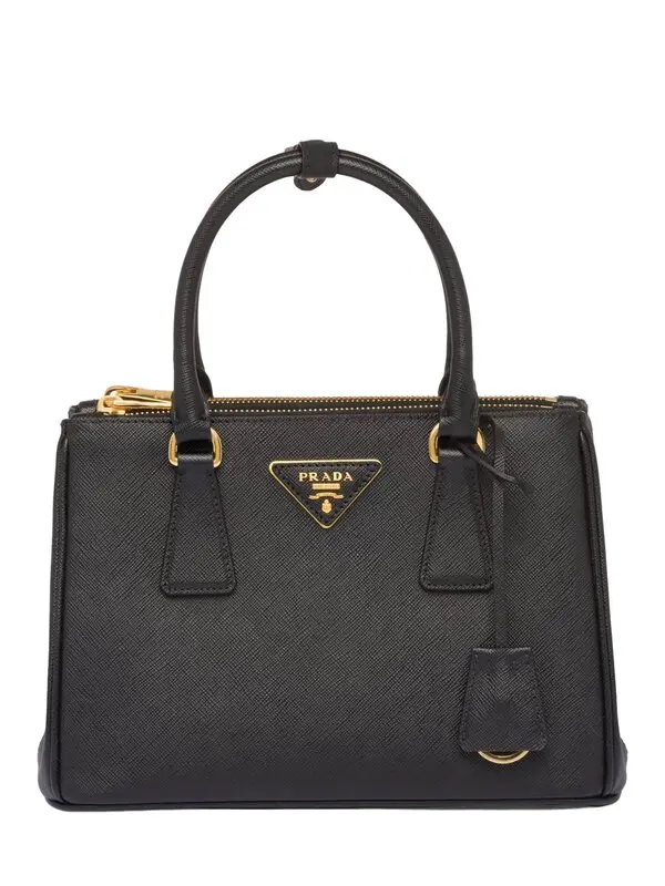 Prada Saffiano Leather Galleria Top-handle Bag - Black