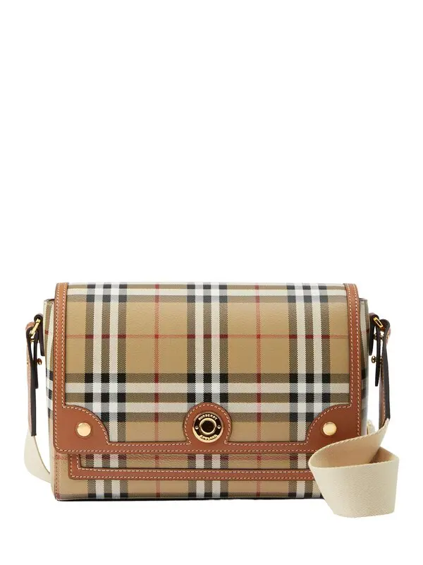 Burberry Check Crossbody Bag - Brown