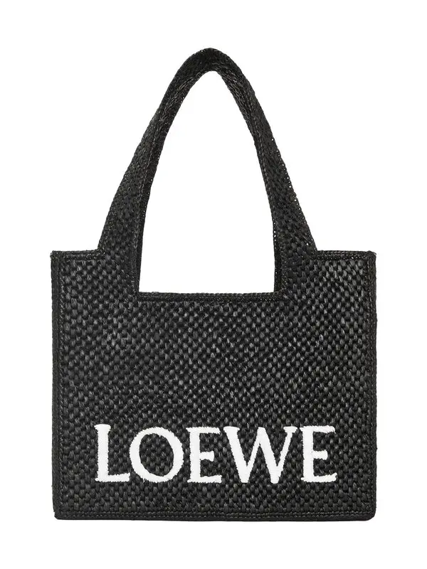 Loewe X Paula's Ibiza Medium Font Tote Bag - Black