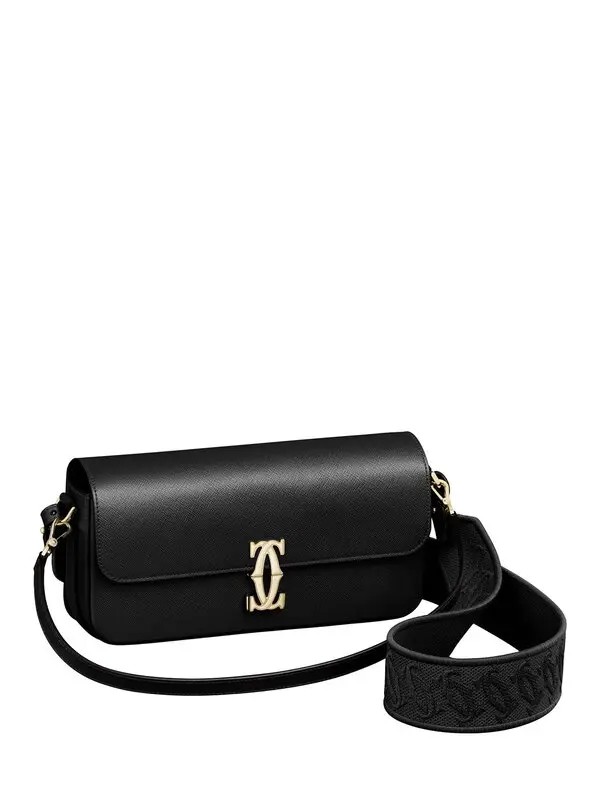 Cartier Leather C De East-west Shoulder Bag - Black