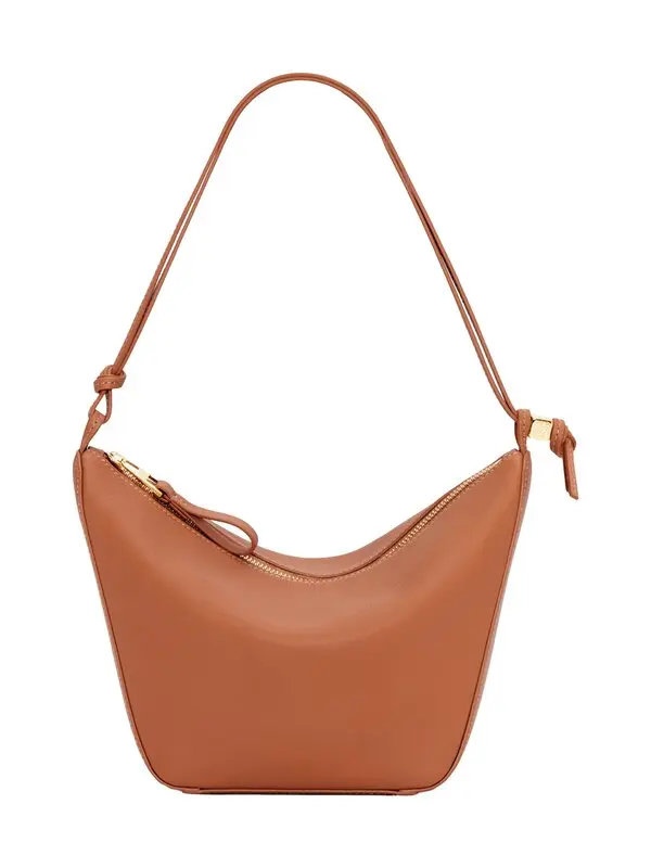 Loewe Mini Leather Hammock Shoulder Bag - Brown