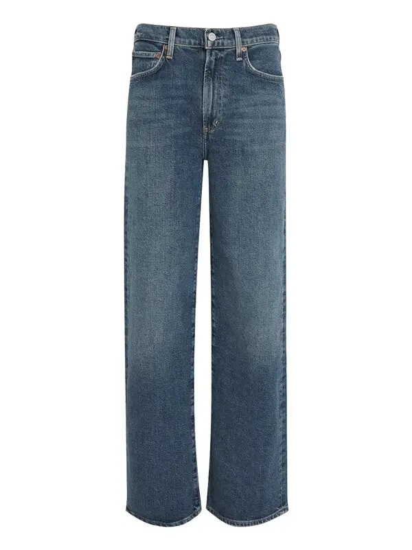 AGOLDE Harper Mid-rise Straight Jeans - Blue