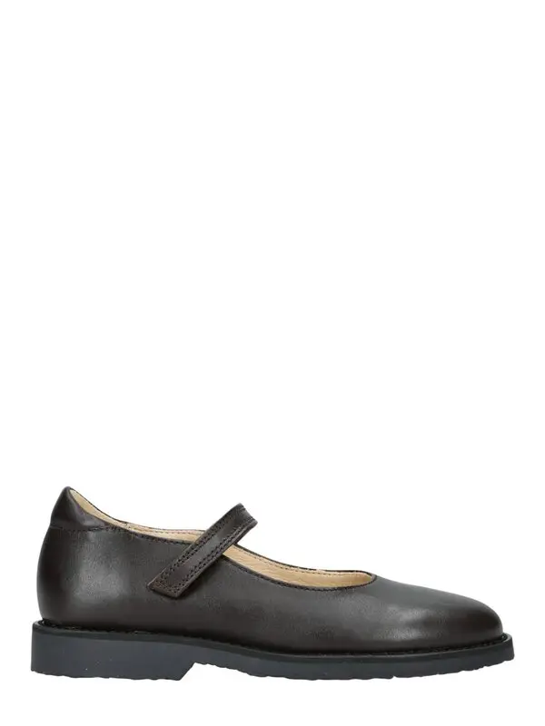 PAPOUELLI Leather Emilia Mary Janes - Brown