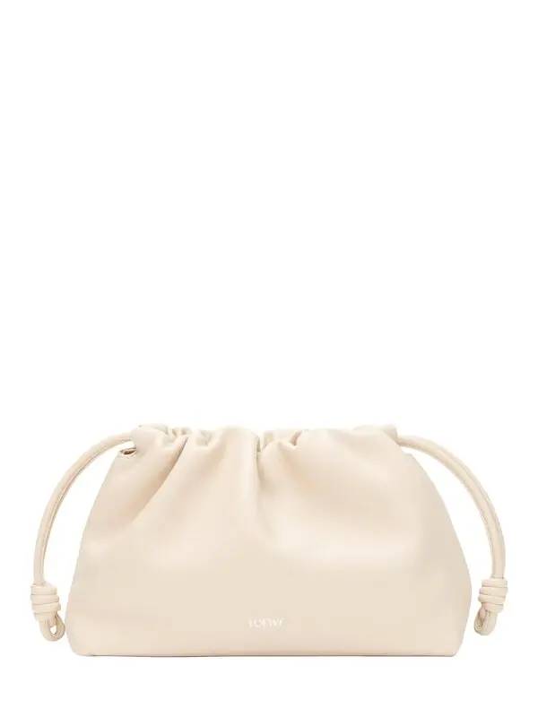 Loewe Flamenco Leather Handbag - White