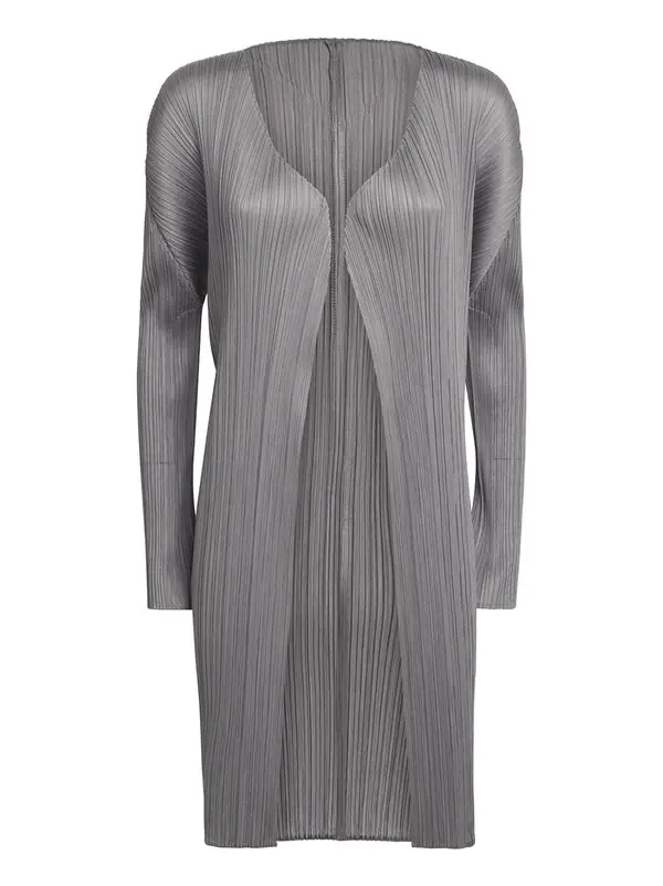 Issey Miyake Basics Longline Cardigan - Grey