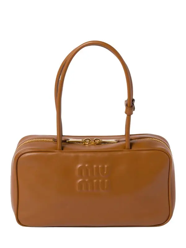 Miu Miu Leather Top-handle Bag - Brown