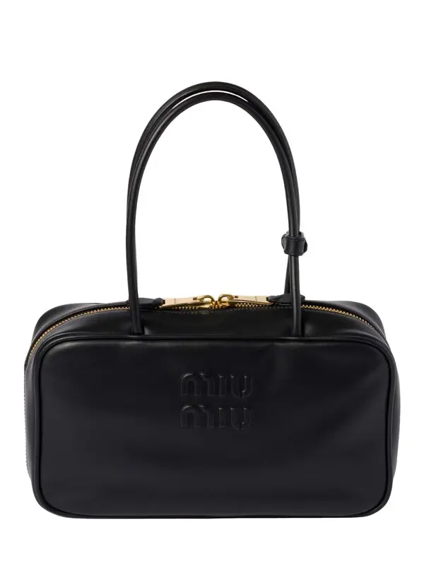 Miu Miu Leather Top-handle Bag - Black
