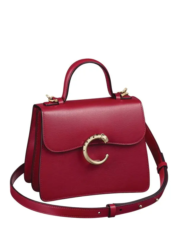 Cartier Leather Panthère De Top-handle Mini Bag - Red