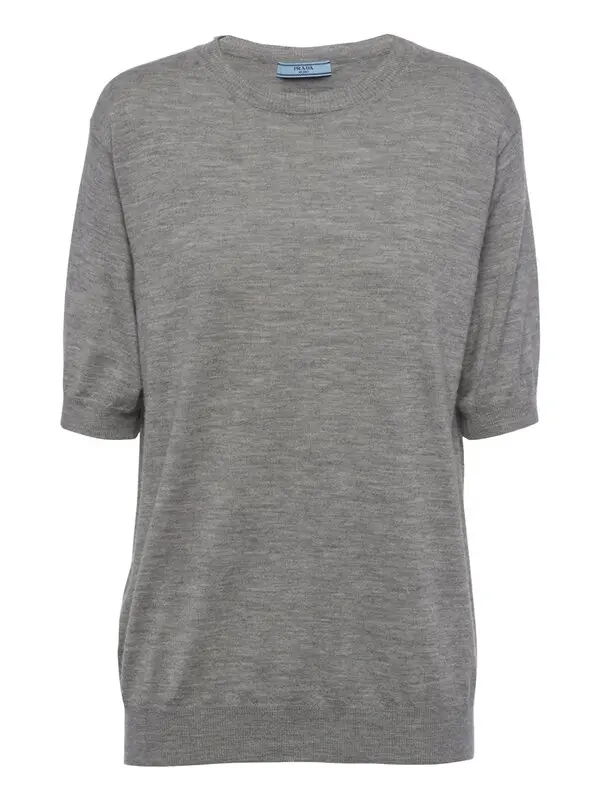Prada Cashmere Crew-neck Sweater - Grey