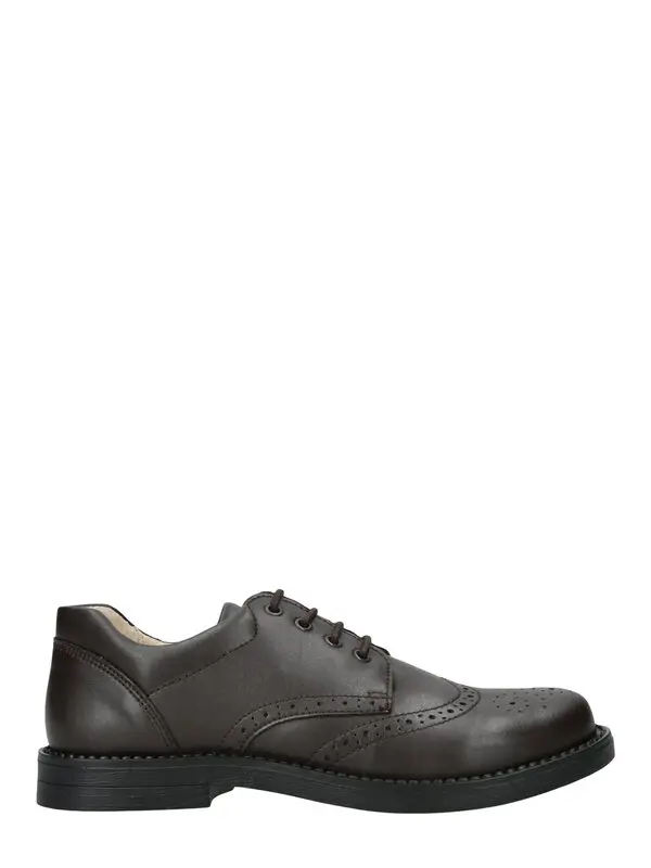 Trotters Leather Hamish School Shoes - Brown