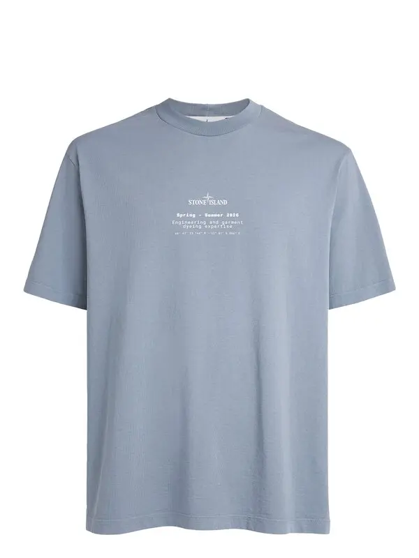 Stone Island Cotton Logo T-shirt - Blue