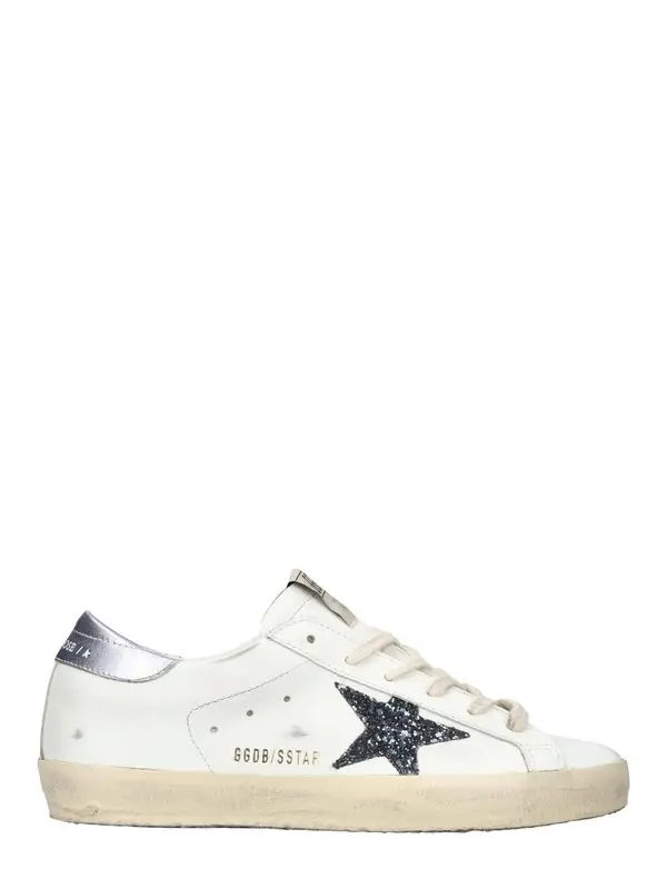 GOLDEN GOOSE Leather Super-star Sneakers - White