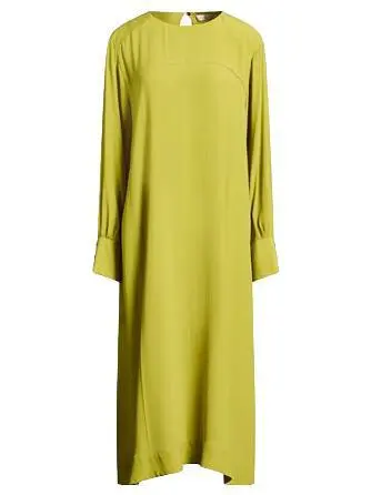 Liviana Conti Midi Dress Lime Size Acetate, Silk - Green