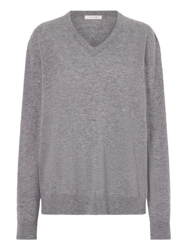 THE ROW Nian Cashmere Sweater - Gray