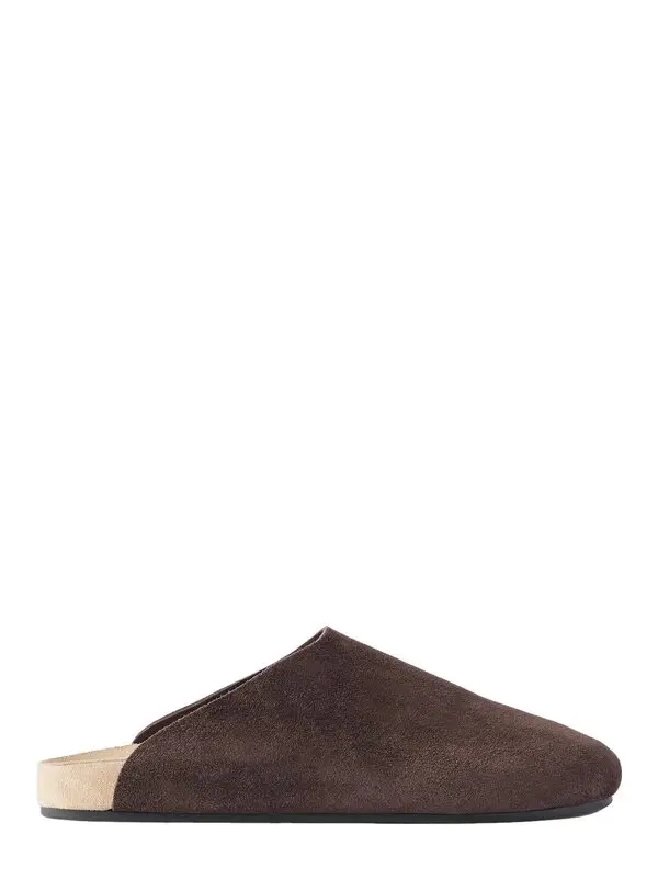THE ROW Hudson" Suede Clogs - Brown