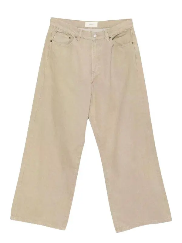 JEANERICA Five-pocket Straight Leg Jeans - Neutrals