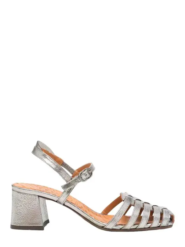 Chie Mihara Woven Strap Sandals - Silver
