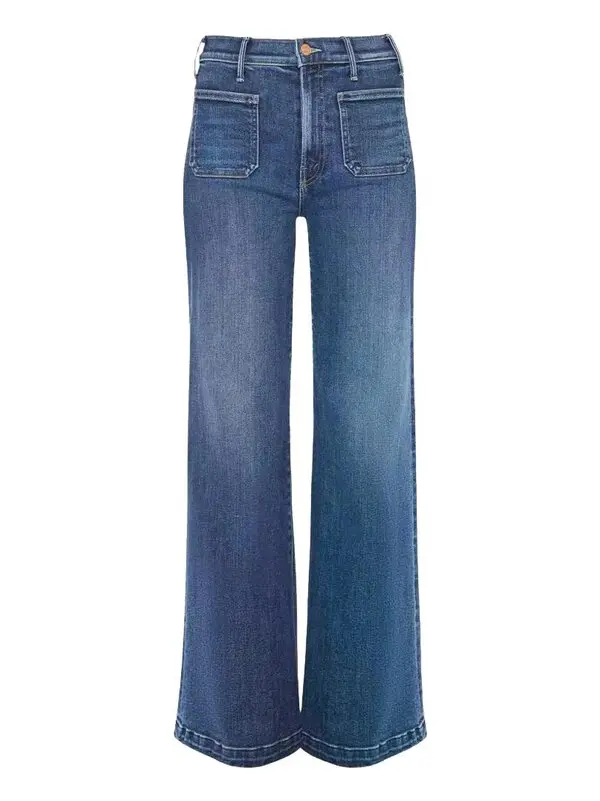 MOTHER Hustler Roller Patch-pocket Jeans - Blue