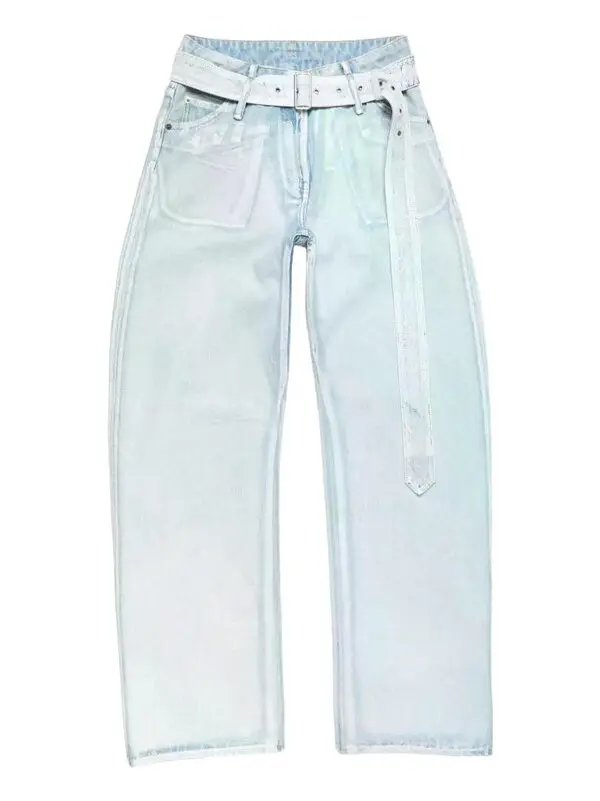 Acne Studios Belted Five-pocket Jeans - Blue