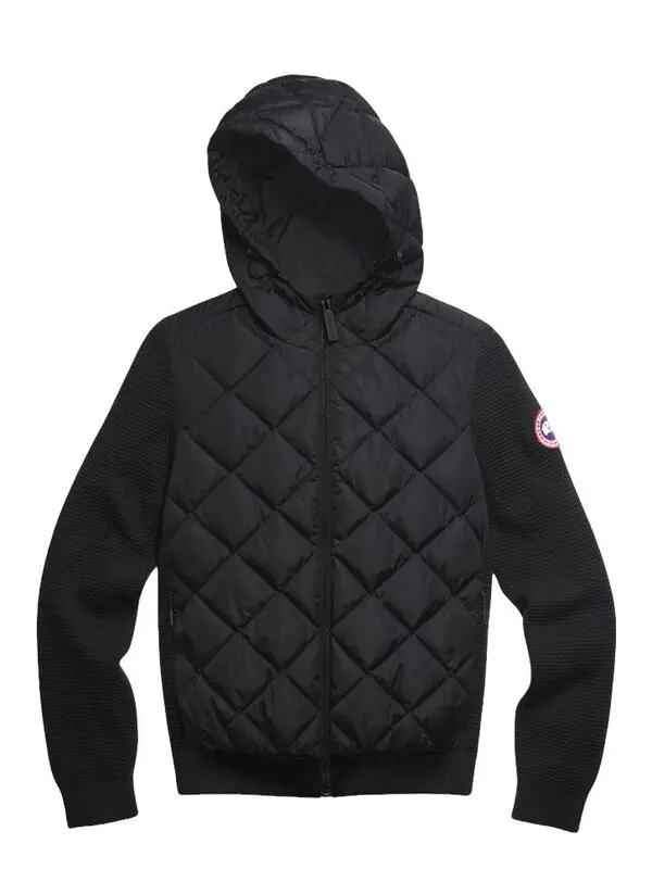 Canada Goose Hybridge Quilted Knit Hoodie - Black
