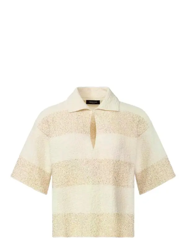 Fabiana Filippi Striped Collared Knitwear - Neutrals