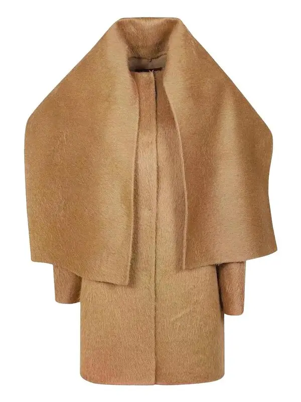 Max Mara Fiumana Long-sleeve Coat - Brown