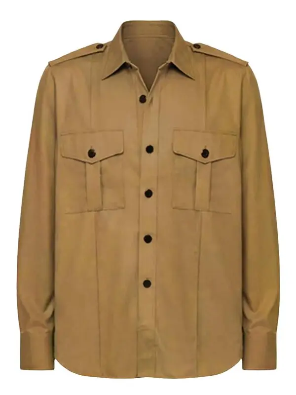 ERNEST W. BAKER Flap Pocket Shirt - Neutrals