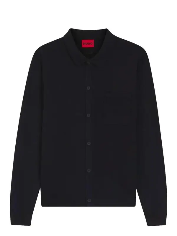 Hugo Front-pocket Cardigan - Blue