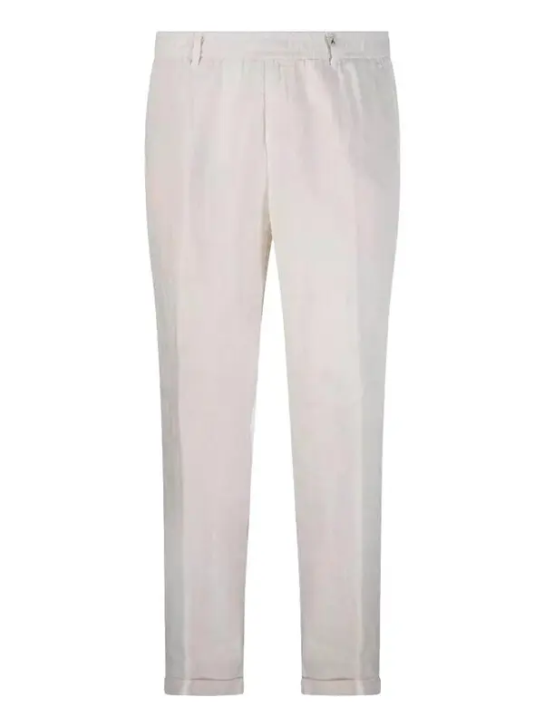 MYTHS Logo-patch Trousers - Neutrals
