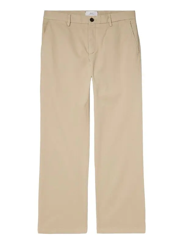 Mr P. Straight-leg Organic Cotton-blend Chinos - Neutrals