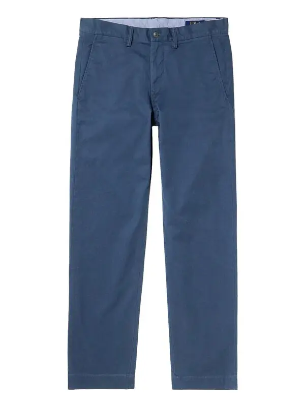 Polo Ralph Lauren Bedford Straight-leg Twill Trousers - Blue