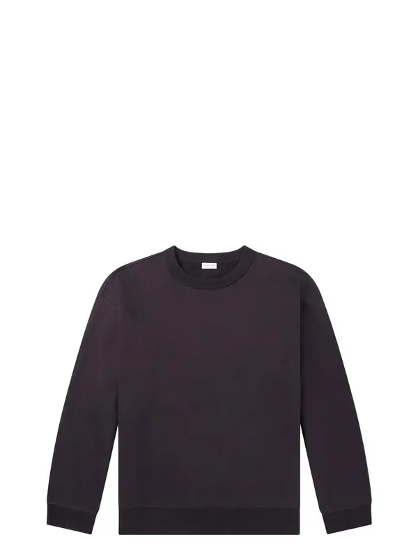 Dries Van Noten Cotton-jersey Sweatshirt - Blue