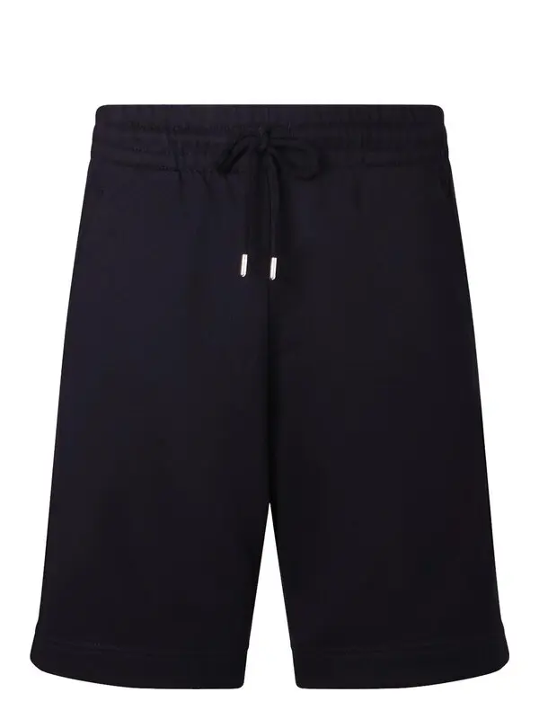 Dries Van Noten Straight-leg Cotton-jersey Drawstring Shorts - Blue