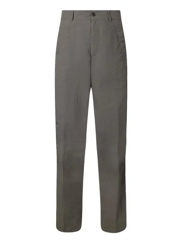 Dries Van Noten Straight-leg Shell Trousers - Gray
