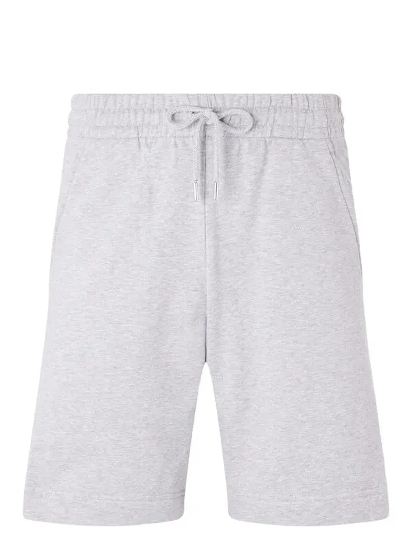 Dries Van Noten Straight-leg Cotton-jersey Drawstring Shorts - Gray