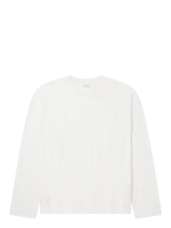 Dries Van Noten Cotton-jersey T-shirt - White