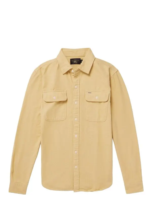 Ralph Lauren Brushed Cotton-flannel Shirt - Yellow
