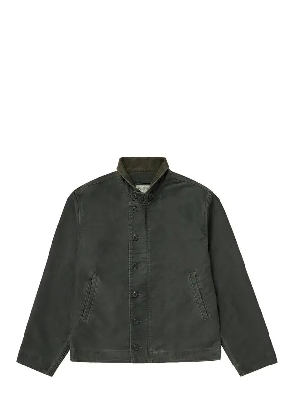 Ralph Lauren Corduroy-trimmed Cotton Jacket - Black