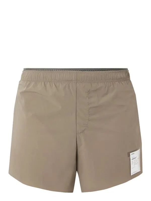 Satisfy 2.5" Distance Straight-leg Logo-appliqu&eacute;d Justice&trade; Shorts - Brown