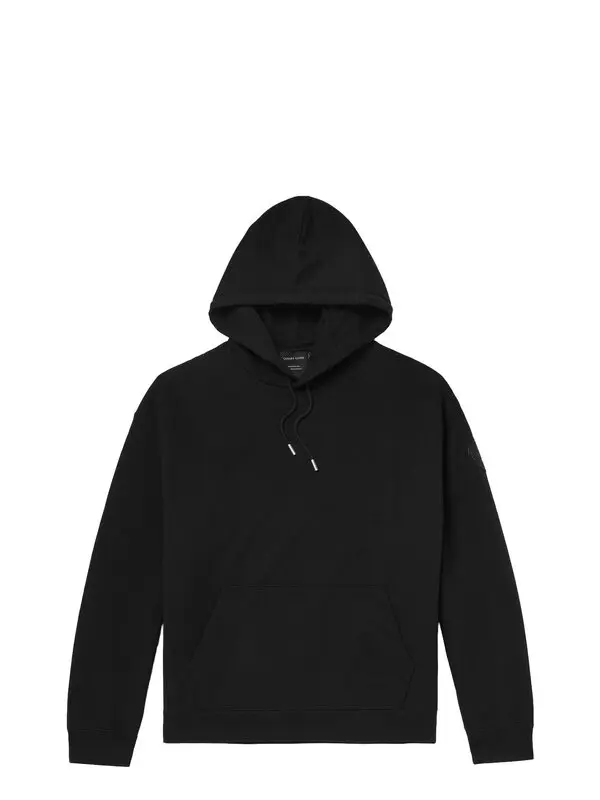 Canada Goose Rove Logo-appliquéd Cotton-jersey Hoodie - Black
