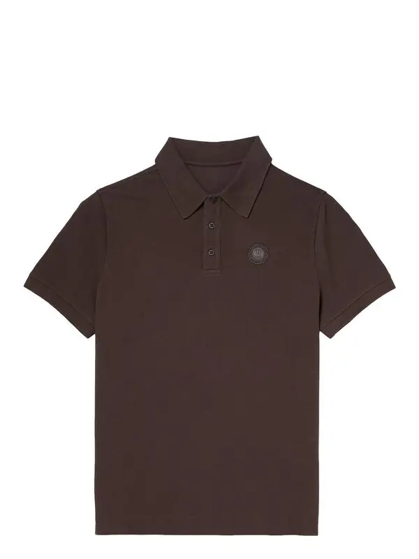 Canada Goose Beckley Logo-appliquéd Cotton-piqué Polo Shirt - Brown